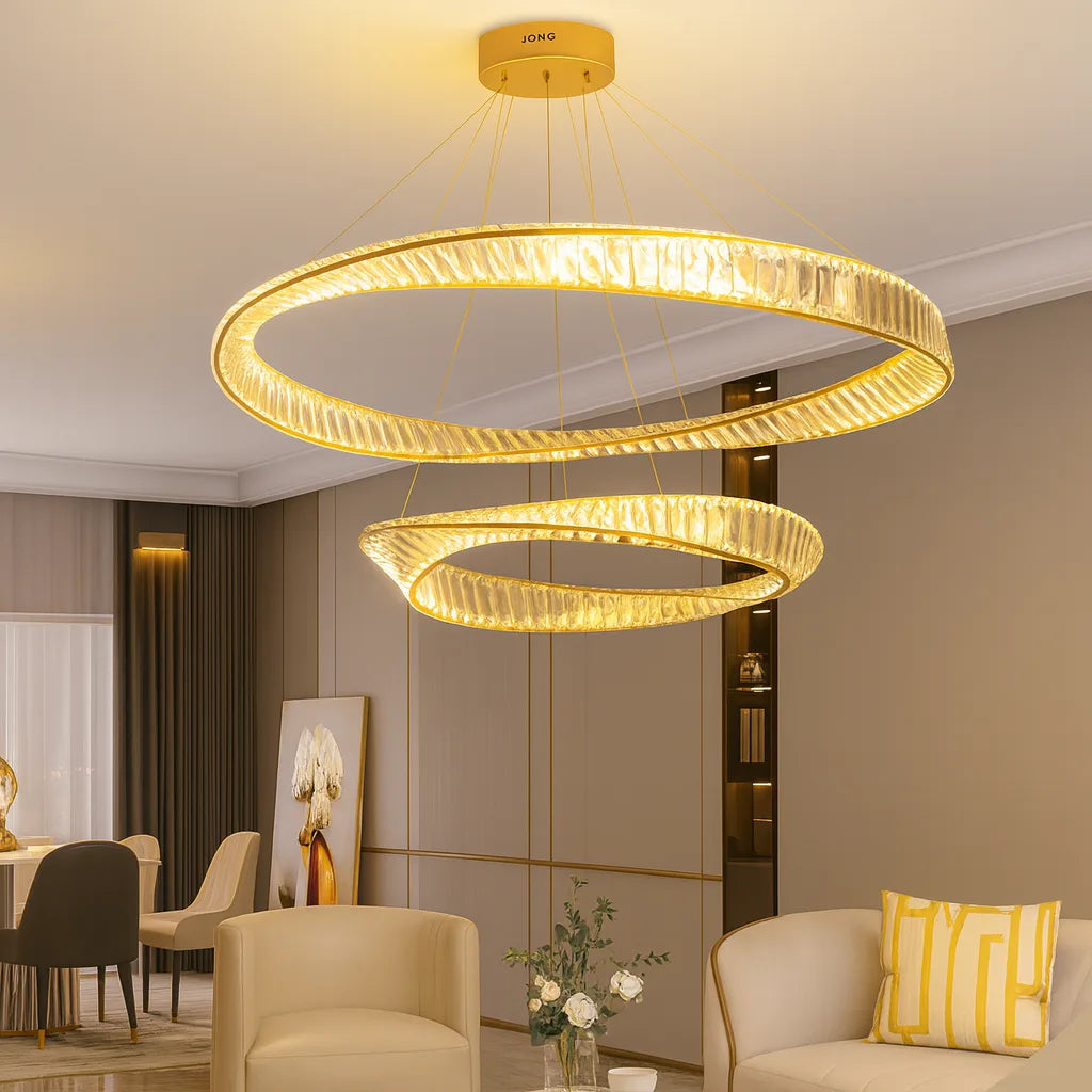 REVORA CRYSTAL RING CHANDELIER – prosper-lighting